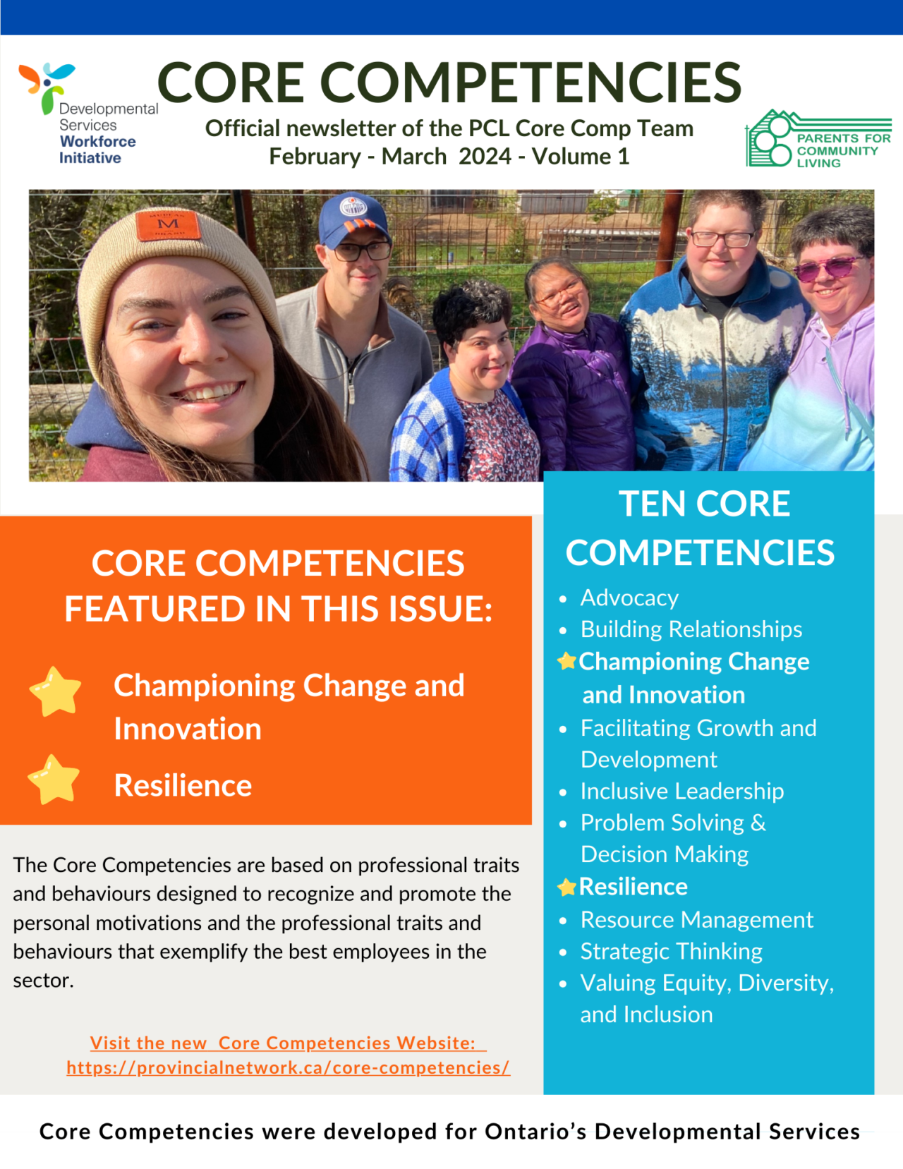 Core Competencies - Parents for Community Living Core Competencies - Parents for Community Living